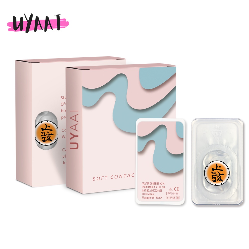 UYAAI Demon Slayer Cosplay Color Contact Lens Akaza Anime Eyes 2 Pcs ...