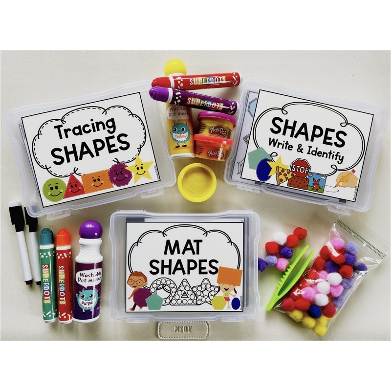 SHAPE ACTIVITIES Tracing/Write/Identify/Mat Shapes | Shopee Philippines