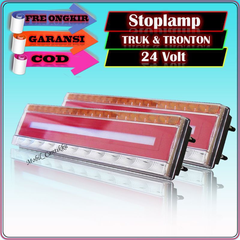 MERAH Brake Lights Variation Led Stoplamp Stop lamp Red Car Truck Fuso ...