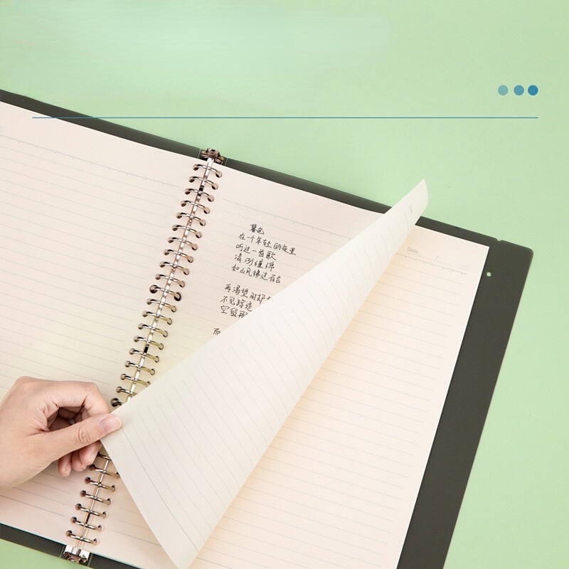 Deli B5 Loose-Leaf Notebook Spiral Spring Notebook School Student ...