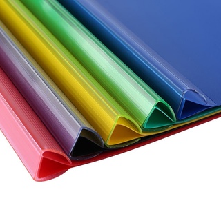 12 Pcs Plastic Sliding Folder A4 Short & Long Clear/Colored Report ...