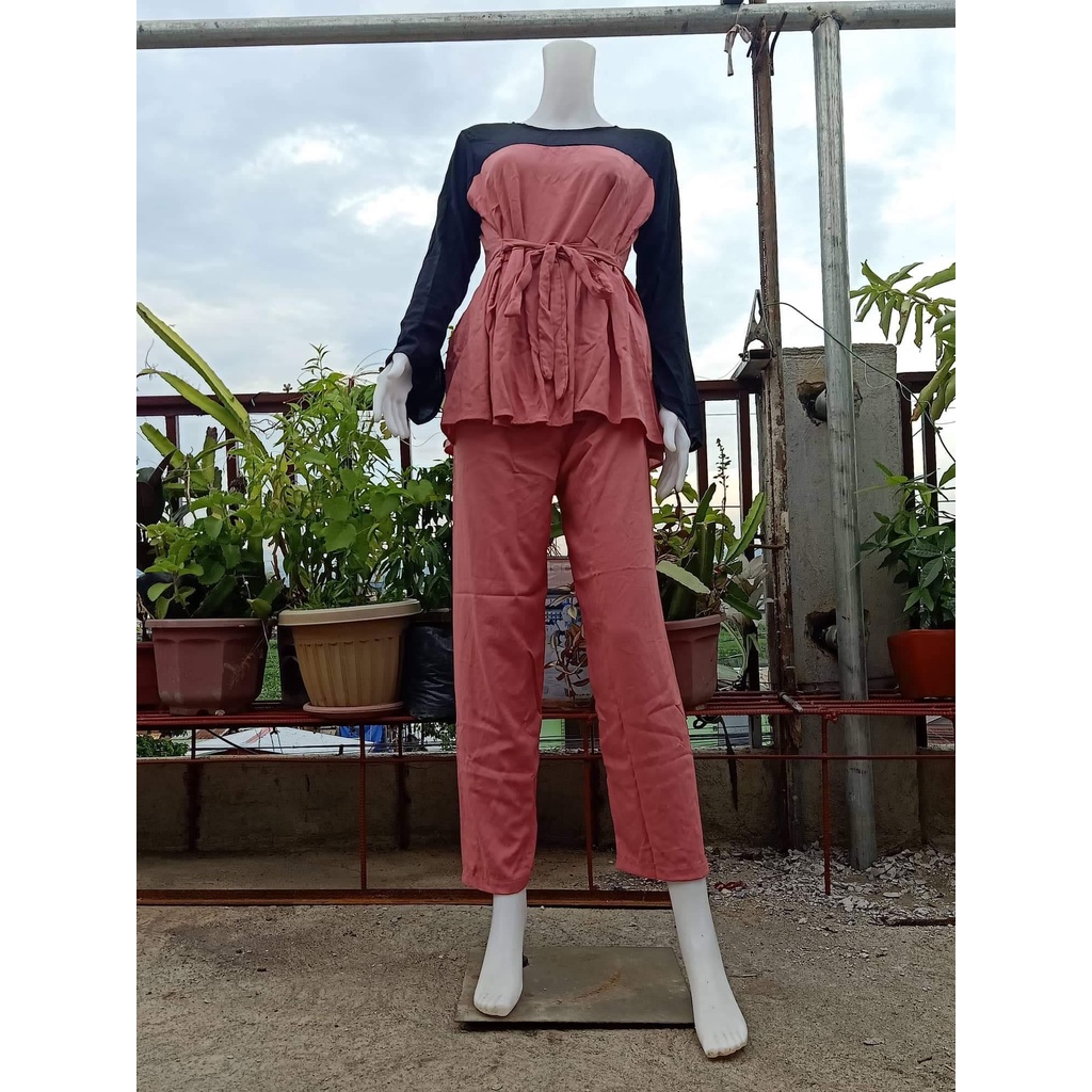 Adult Muslim Combi Plain Terno | Shopee Philippines