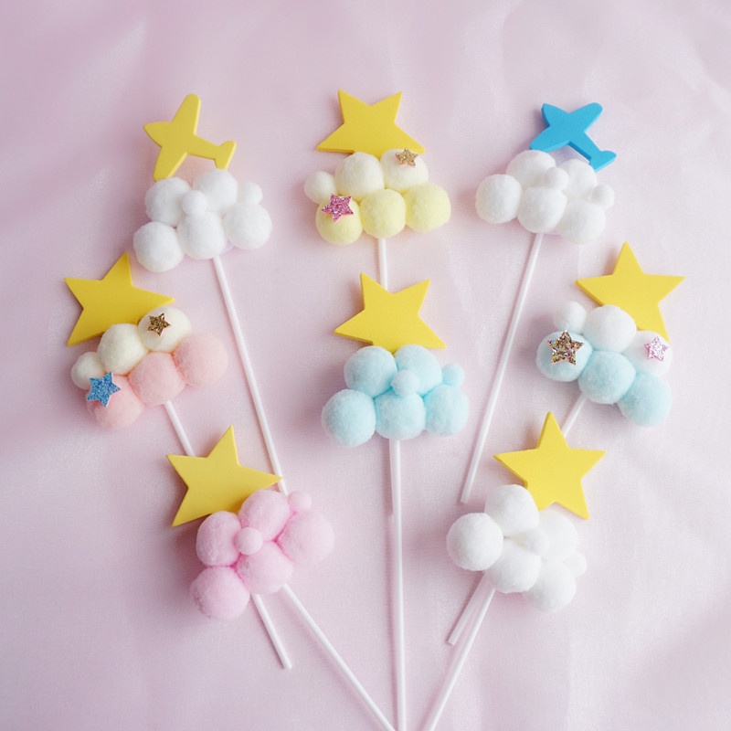 Beautiful cotton moon star rattan cake topper | Shopee Philippines