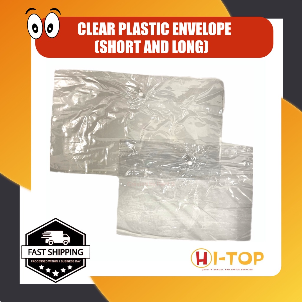Plastic Envelope Long & Short Ordinary l Gauge 4 l Sold Per Pack (25pcs ...