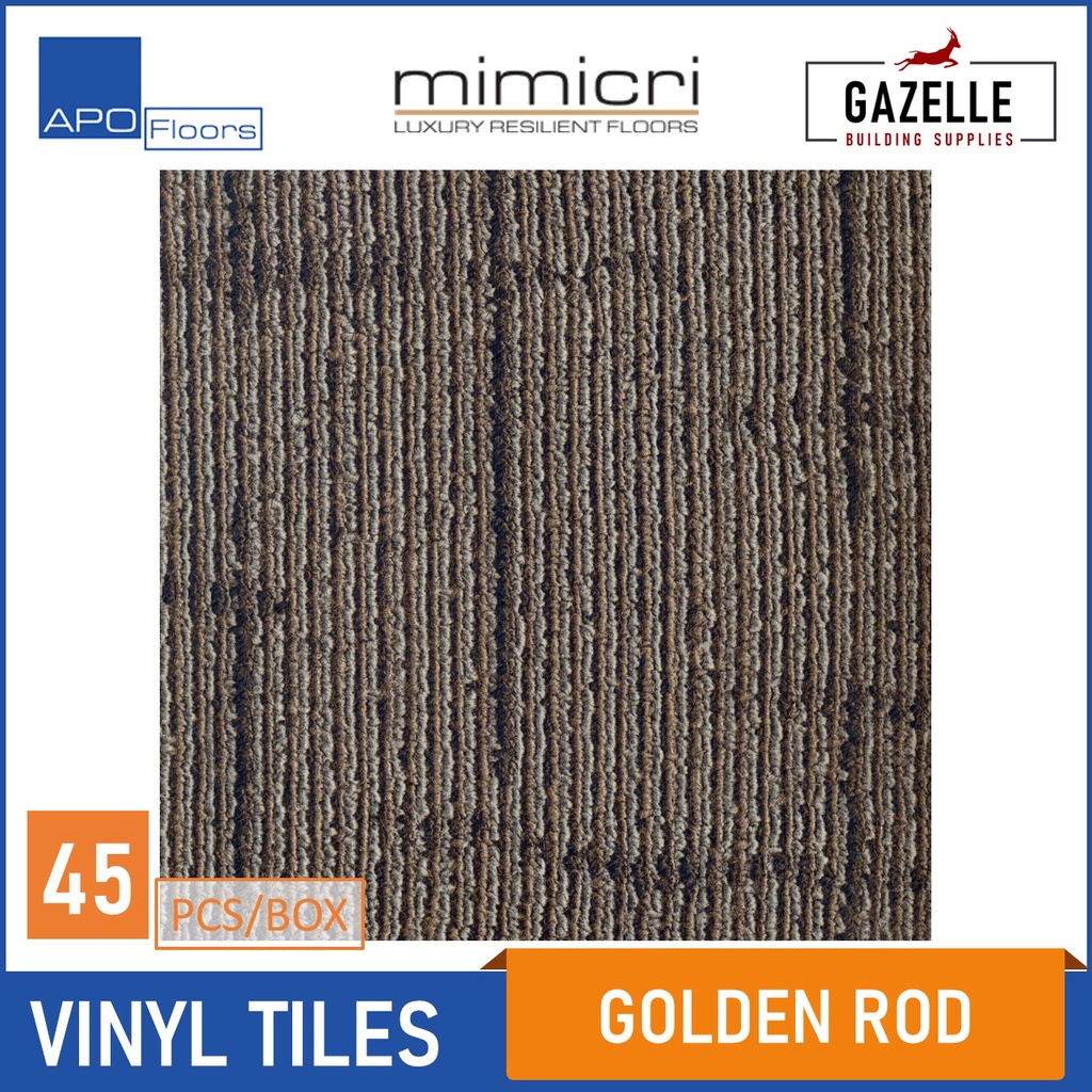Apo Floor Vinyl Tiles Mimicri Wood, Carpet, and Stone Series 1.3mm ...