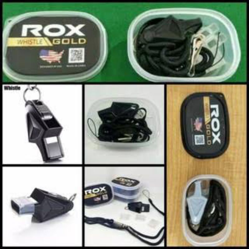 Original Rox Gold Whistle Sound Outdoor Safety Survival Referee Whistle ...