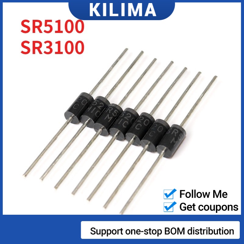 10pcs Original SR5100 SR3100 Schottky Diode SR5200 5A 200V SR3100 5A ...