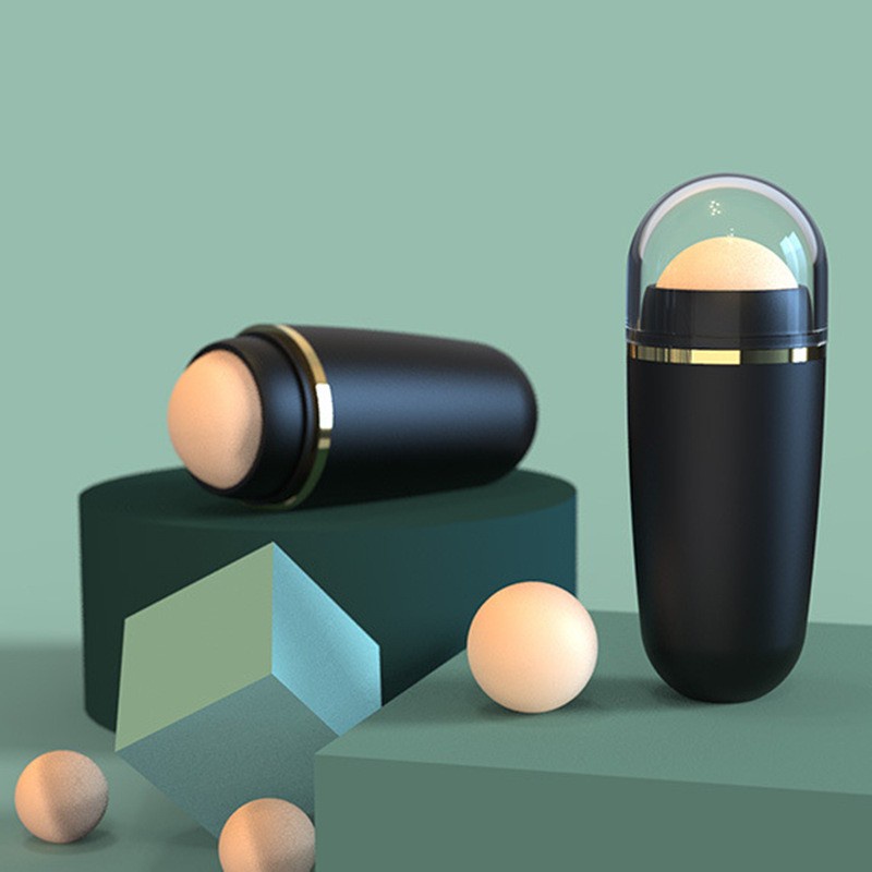1 Pc Face Oil Absorbing Roller Natural Volcanic Stone Roller T-zone ...