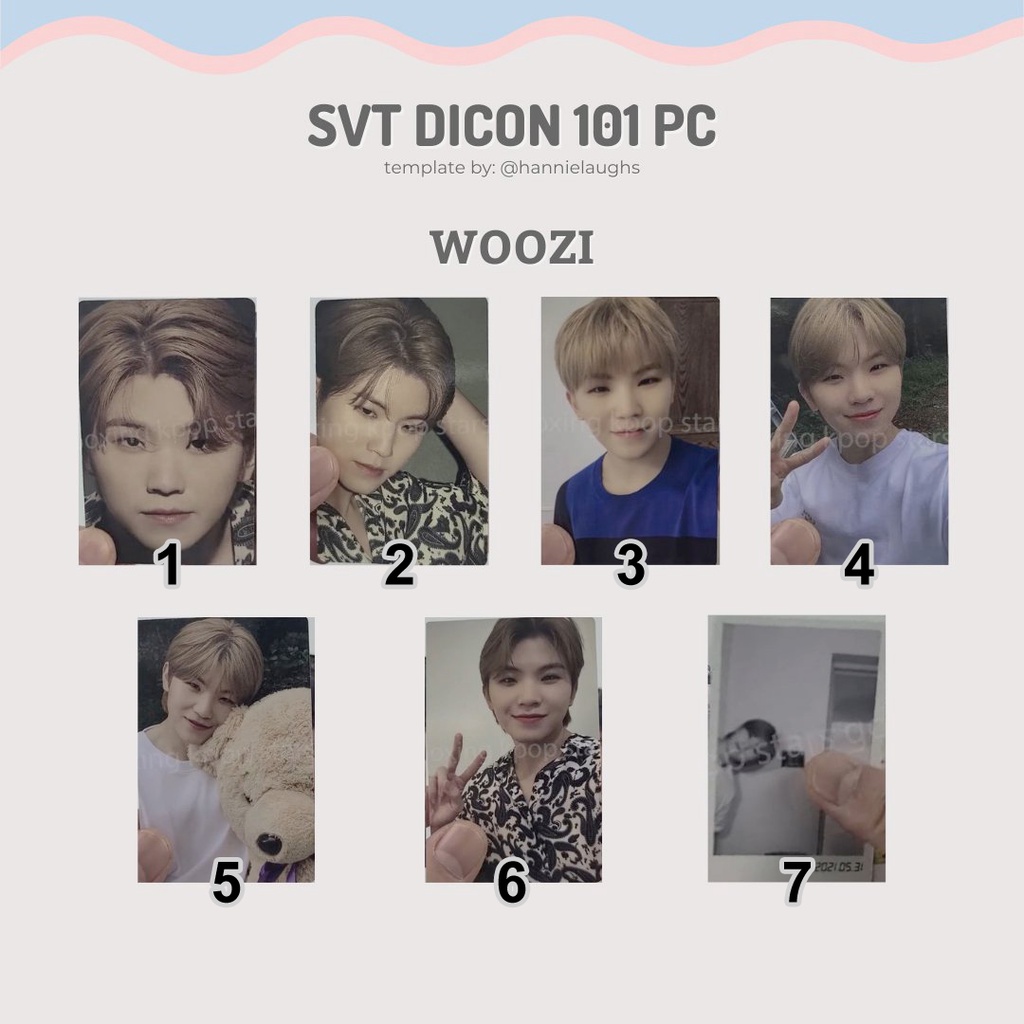 SEVENTEEN DICON 101 Photocard Custom Book Official Photocards | Shopee ...