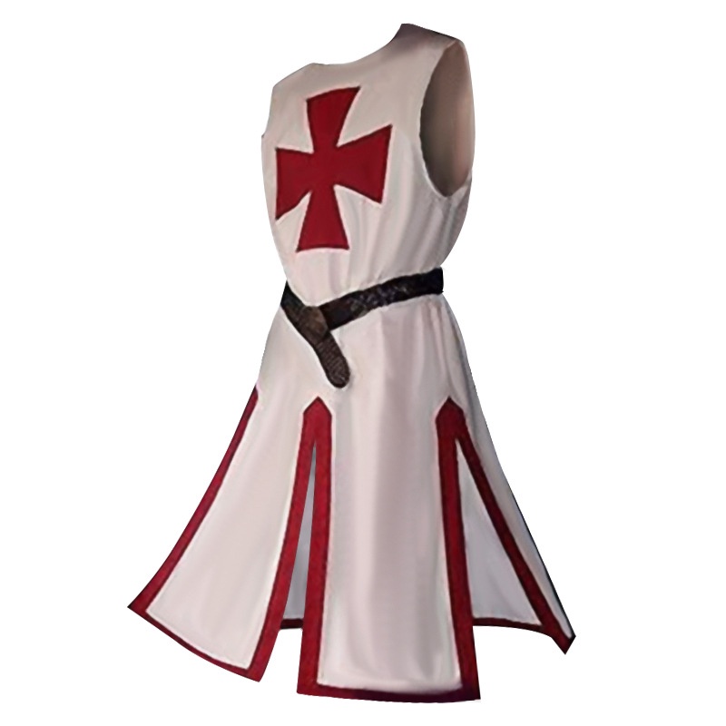 Mens Medieval Crusader Knights Templar Tunic Costumes Renaissance ...