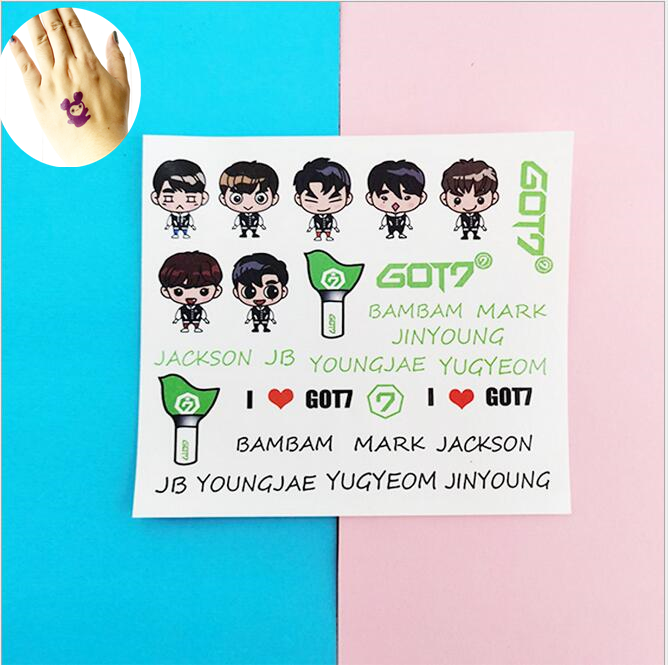 KPOP BT-S BP Tattoo Sticker NCT TWICE GOT7 EXO Fashion Creative Sticker ...