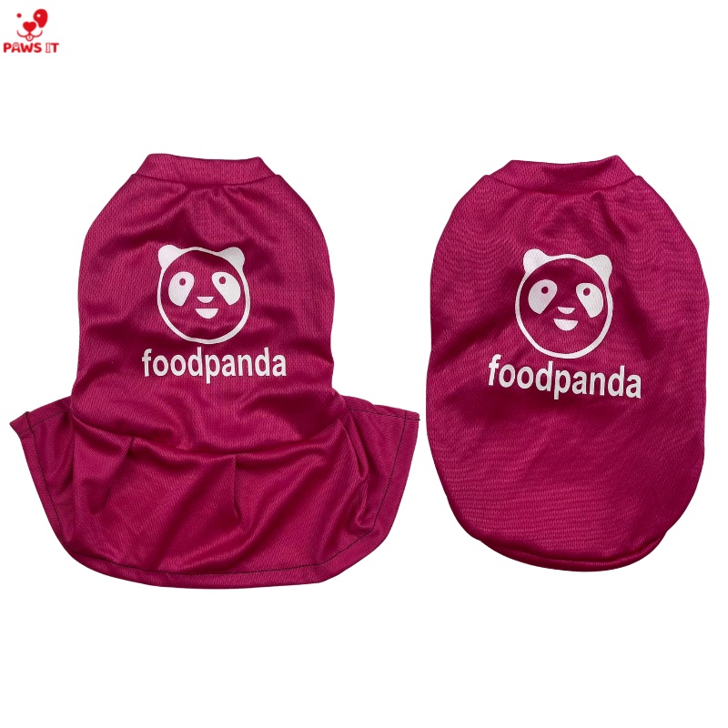 Paws it Dog Cat Clothes Food Panda Pet Shirts Dress Dog Shirts | Shopee ...