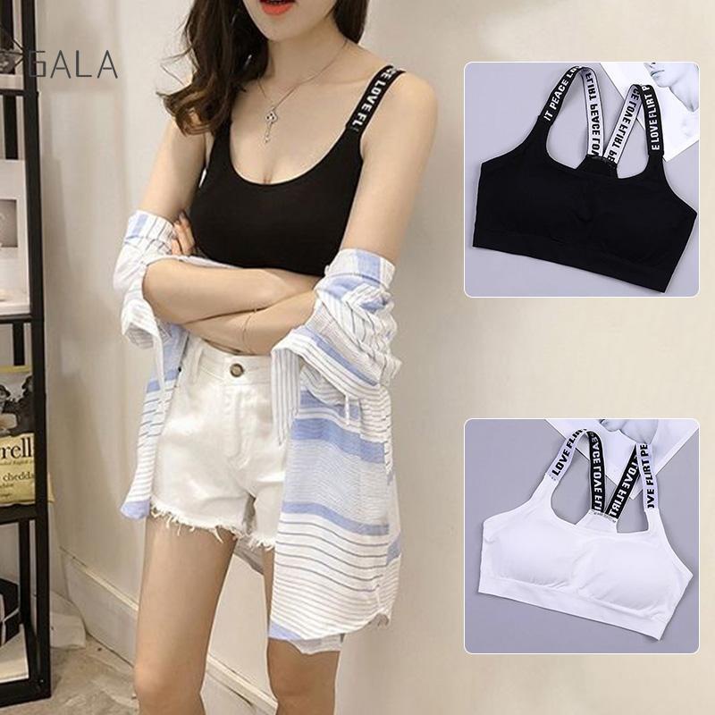 Letter Beauty Back Wrap Chest Camisole No Steel Ring Tube Top Women ...