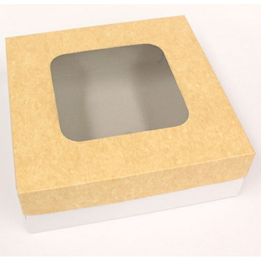 RM BOXES- 9" x 9" x 3" PREFORMED CAKE BOX / 2PC TYPE means TOP AND ...