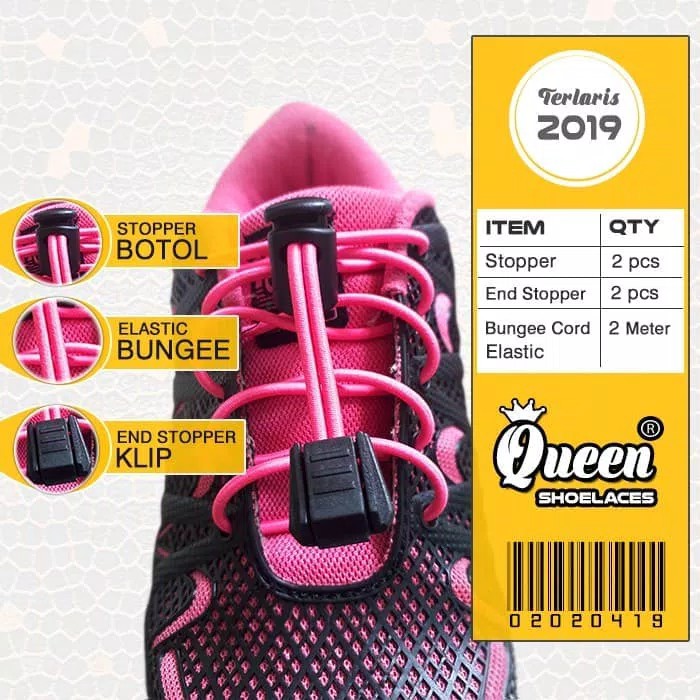 Elastic drawstring shoelaces lock lace shoelaces Multipurpose rubber ...