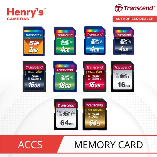 Transcend Sd Card 2gb/ 4gb/ 8gb/ 16gb/ 64gb Original Memory Clearance Sale Brand New Old Units ...