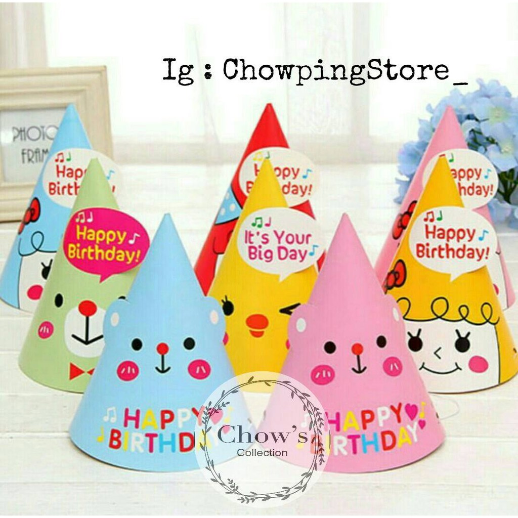 Cute Birthday Hats with Various Characters Cute Party Hats with Various ...