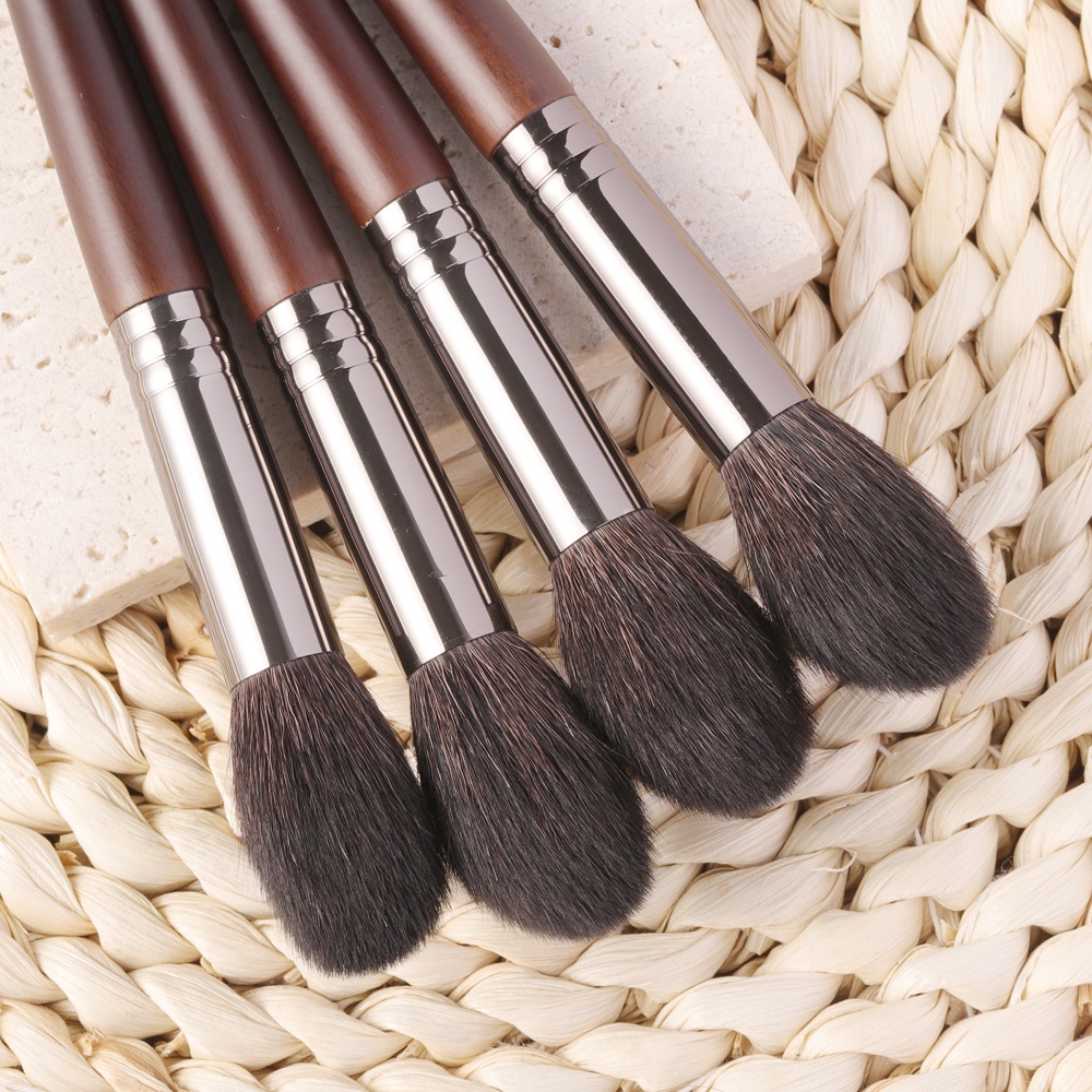 OVW Face Highlight Goat Hair Brush Fluffy Tapered Highlighter Buffing ...