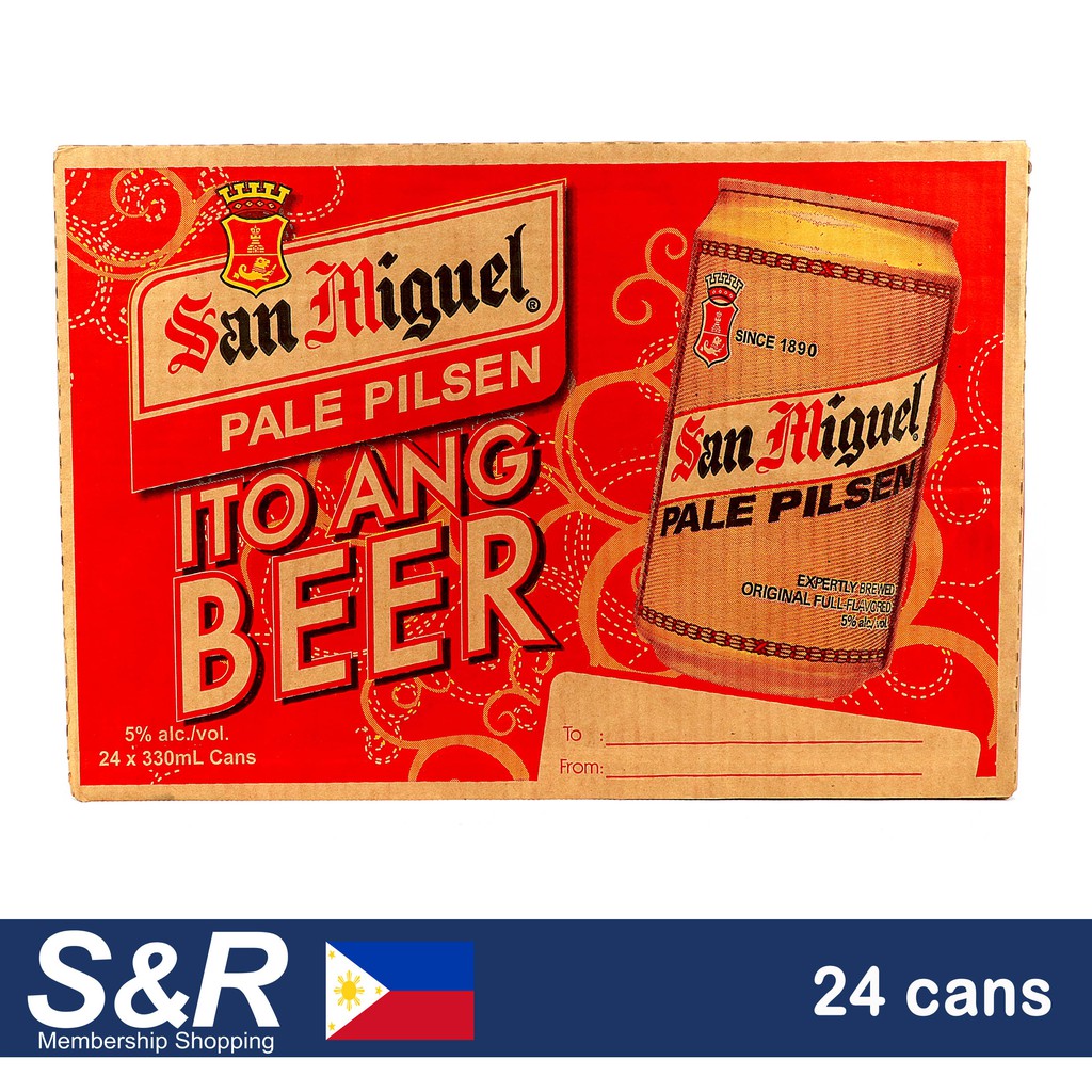 San Miguel Pale Pilsen 24 cans | Shopee Philippines