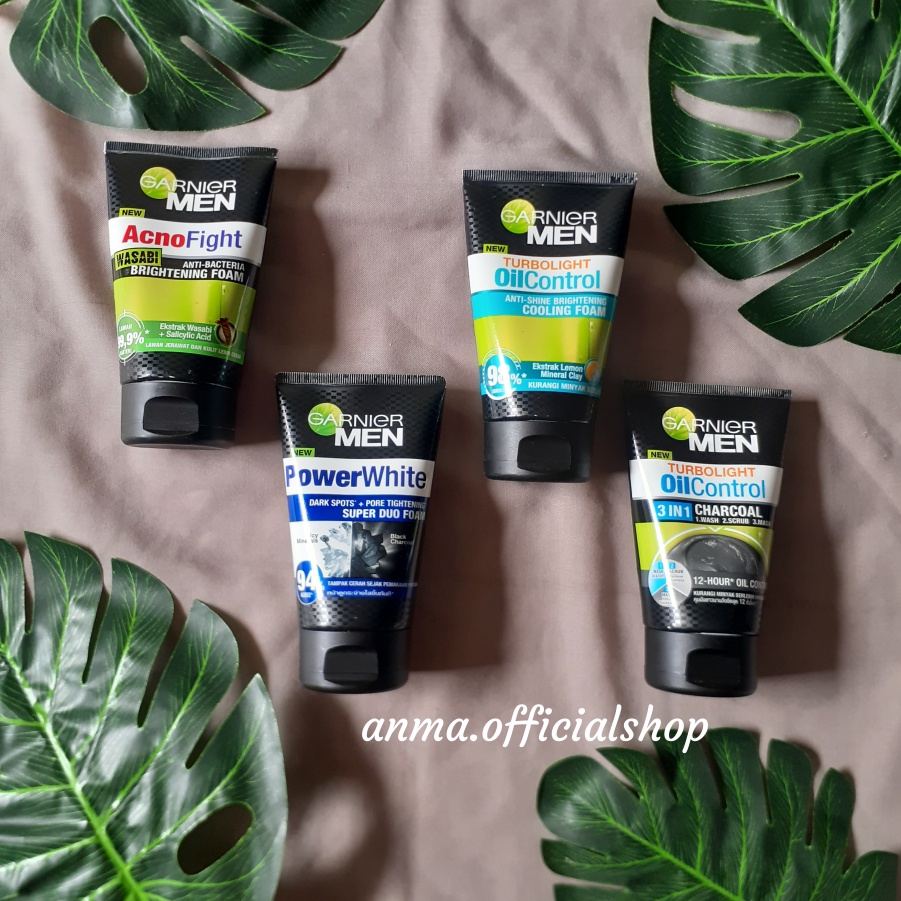 Garnier Men Facial Wash Turbolight Oil Control Cooling Powerwhite Agno ...