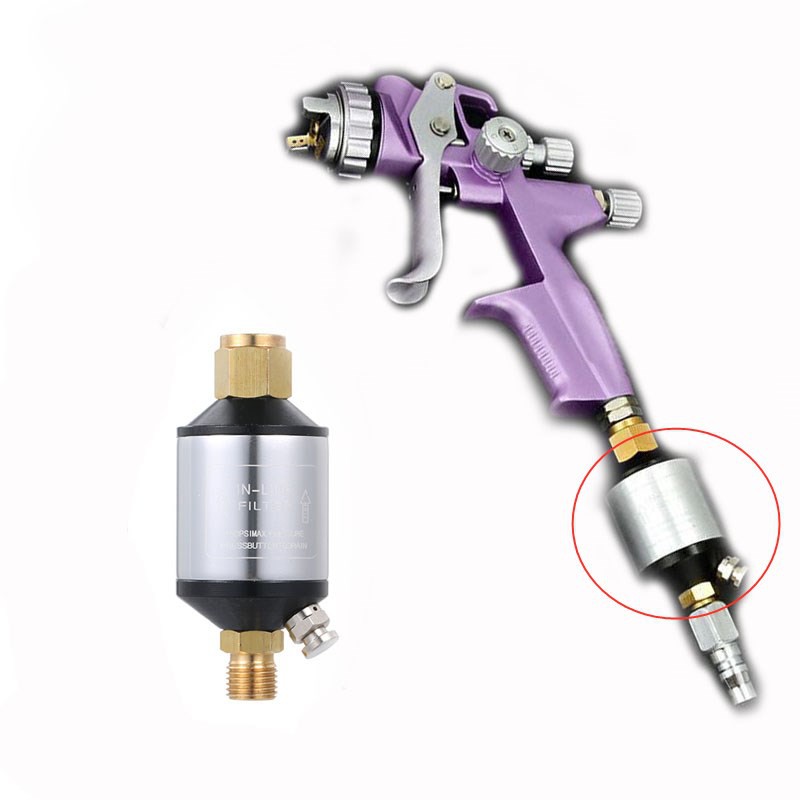 CNZG Mini In-Line Hair Oil Water Separator Filter Spray Gun Compressor Dryer For Guns Plasma ...