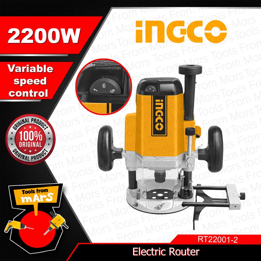 INGCO Electric Router 2200W RT22001-2 •TFM• IPT | Shopee Philippines