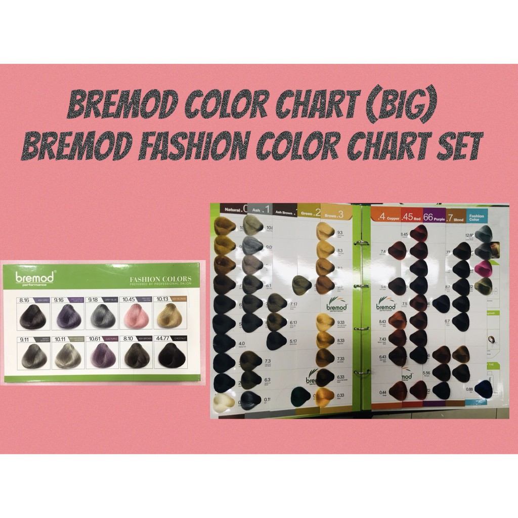 Bremod Hair Color Chart (BIG), Bremod Fashion Color Chart Set | Shopee ...