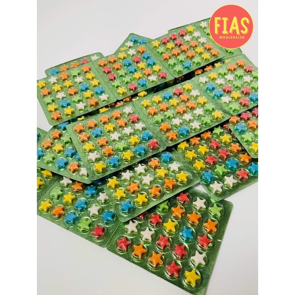 24 Pads MM Mini Star Ring Candies | Shopee Philippines
