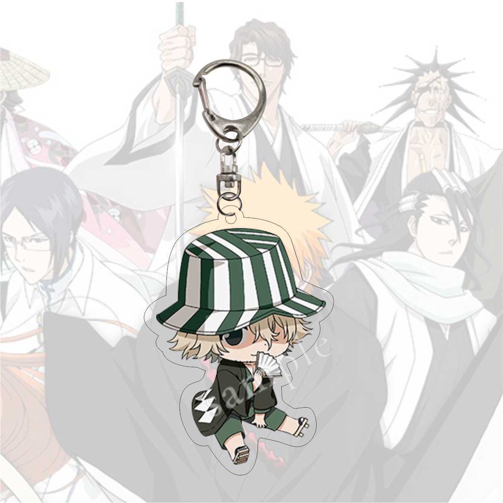 Anime BLEACH Acrylic Keychain Urahara Kisuke Kurosaki Ichigo Kuchiki ...