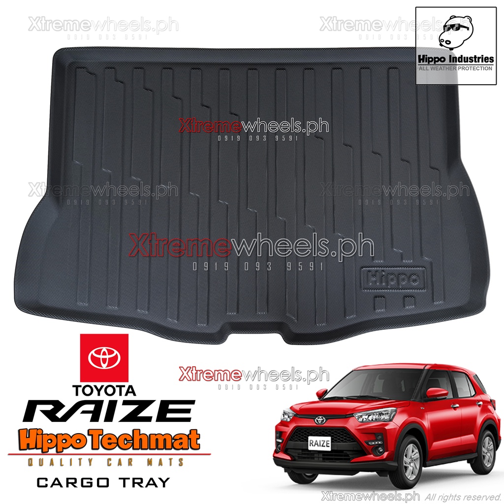 Toyota Raize 2022-2025 Thick 5D/ Hippo Techmat V2 Cargo / Trunk Tray ...