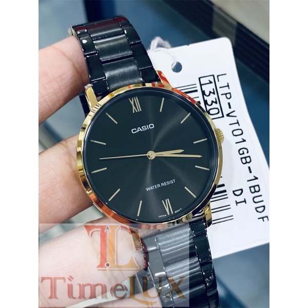 CASIO LADIES BLACK METAL LTP VT01GB 1B / LTP VT01 | Shopee Philippines