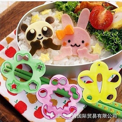 Molds Bento Provisions School Kids Nori Seaweed Sausage Carrot Tofu ...