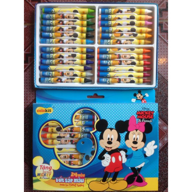 Mickey CR-030/MI special 24-color crayons set for boys | Shopee Philippines