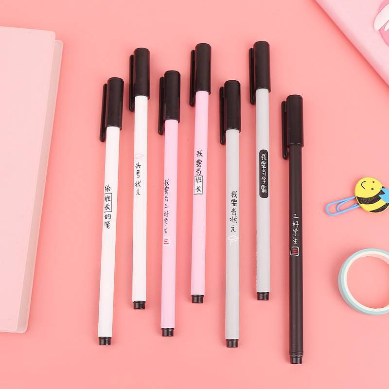 Small Head Gel Pen Easy To Write Smooth Writing Assorted Colors Black ...
