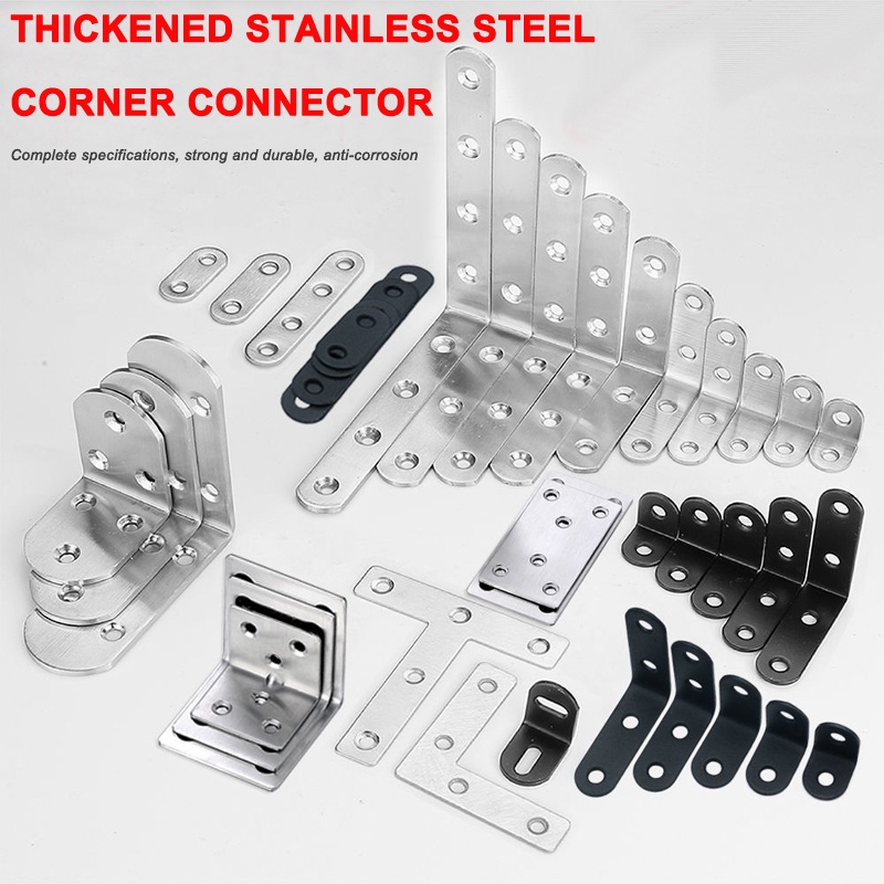 Stainless Steel L-shaped and T-shaped Corner Connector Corner Bracket ...