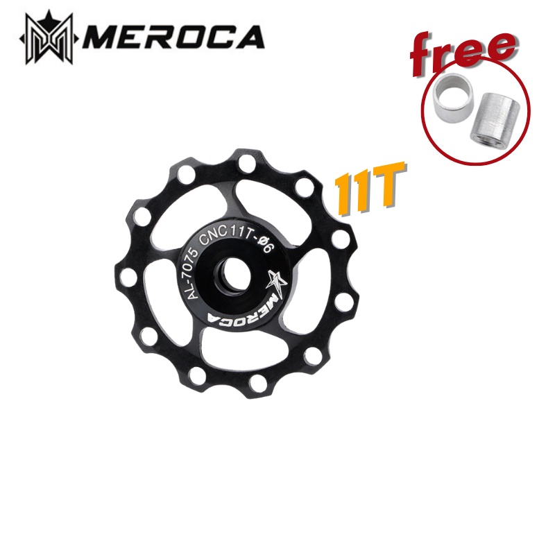MEROCA Bike 12T/14T Ceramic Rear Derailleur Pulley Guide MTB Road Bike ...