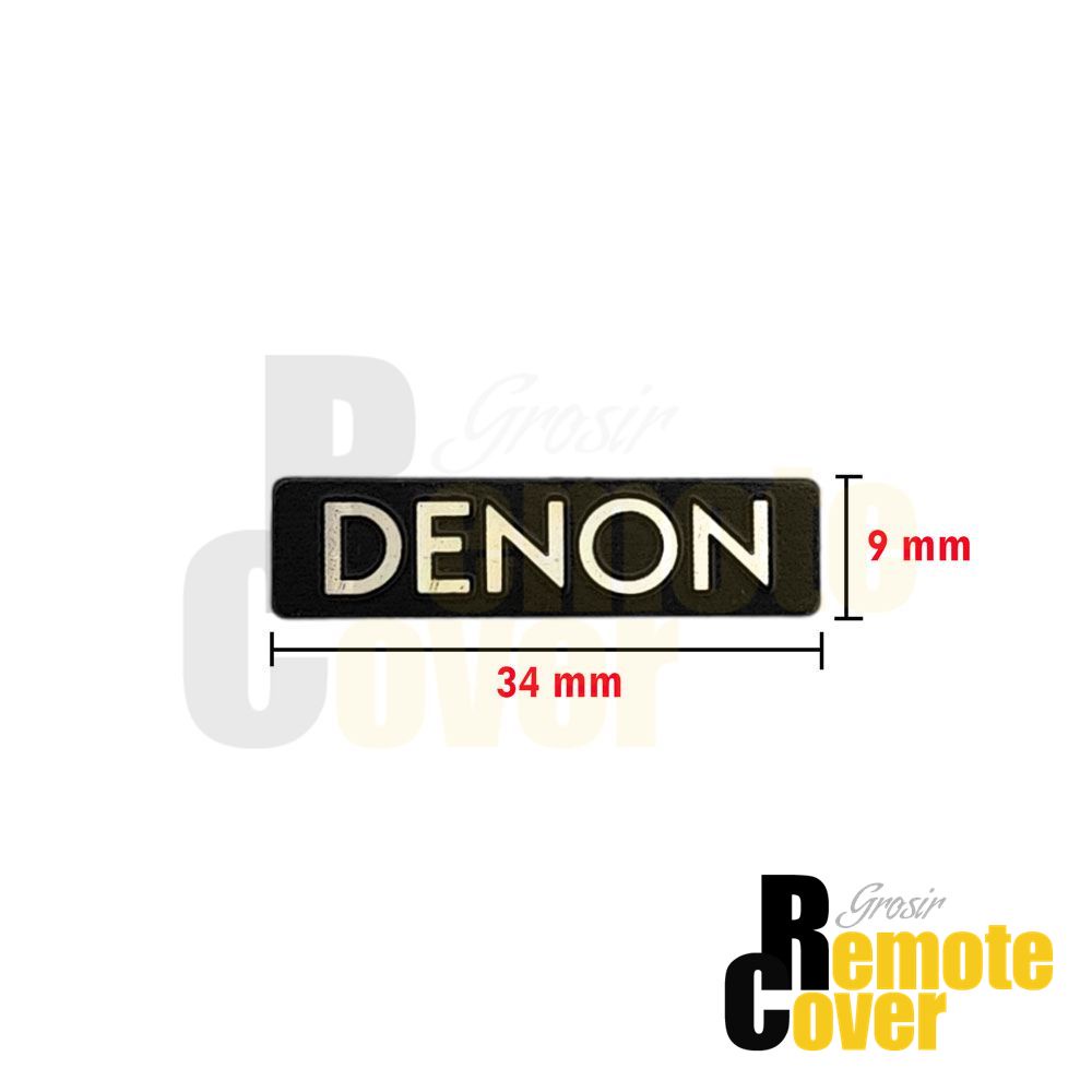 Aluminum Emblem Sticker Decals 3D Denon Logo Audio Speaker | Shopee ...
