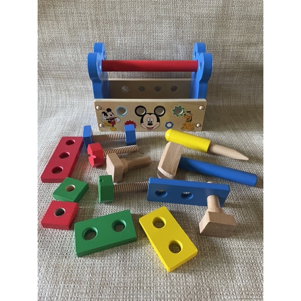 Melissa & Doug Disney Mickey Mouse Clubhouse Wooden Tools Set | Shopee ...
