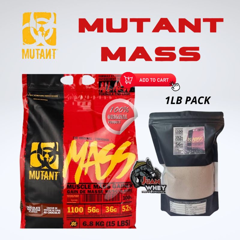 Mutant Mass Weight Gainer Protein Powder (1LB/2LBS) | Shopee Philippines