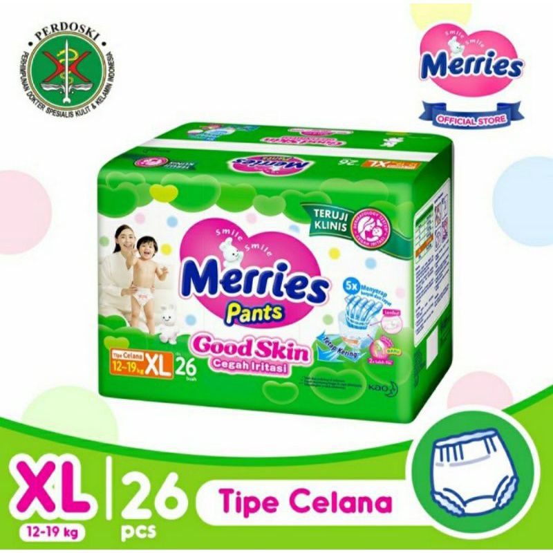 Merries Xl26S/Merries XL Pants Diapers 26th Contents | Shopee Philippines
