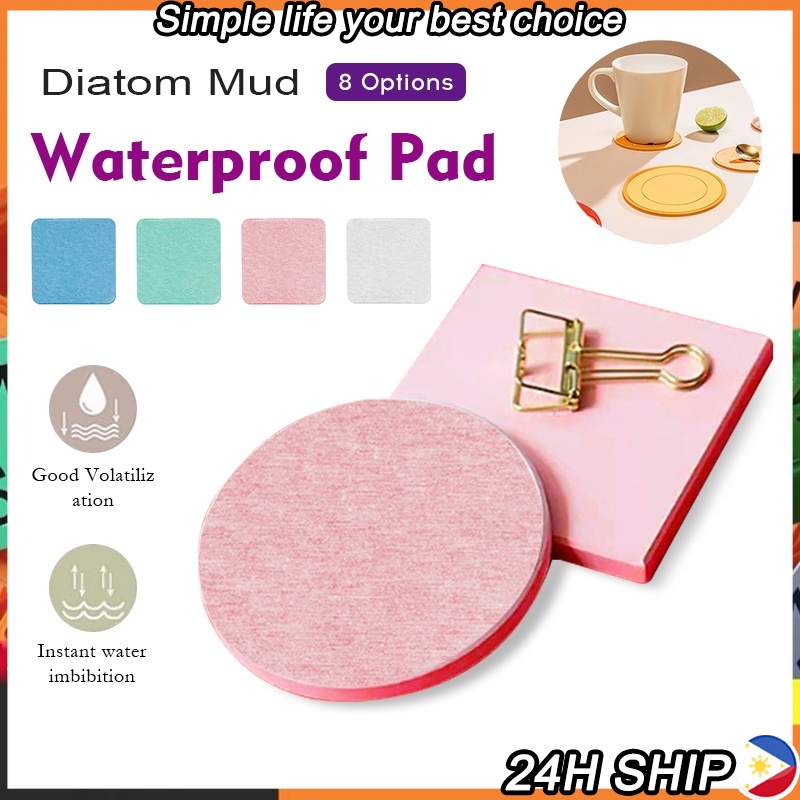 Cup Coaster Diatomite Cup Mat Anti-Slip Fast Dry Mug Mat High ...