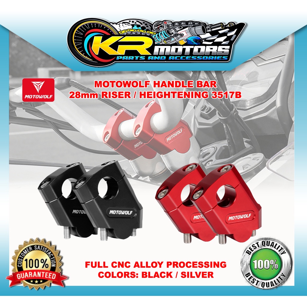 Motowolf 22mm & 28mm Handle Bar Riser and Lifter for PCX / BMW R9T ...