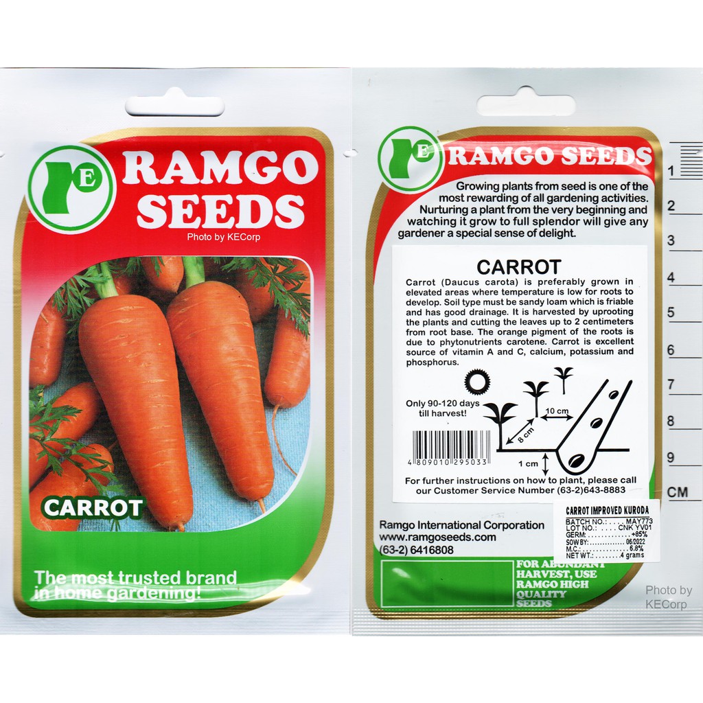 Ramgo Seeds - Sold Per Pack Per Variety - Pakchoi Bell Pepper Carrot ...