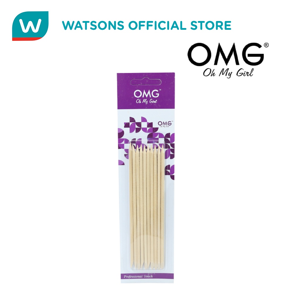 OMG Nails Wooden Stick Pack (10 Pieces) | Shopee Philippines