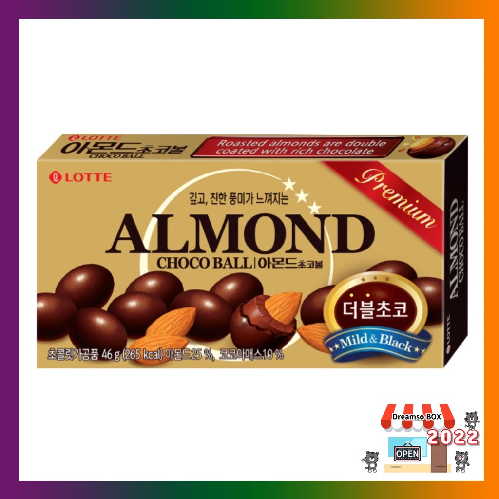 LOTTE Almond Chocolate Ball 46g/ Korean Snack | Shopee Philippines