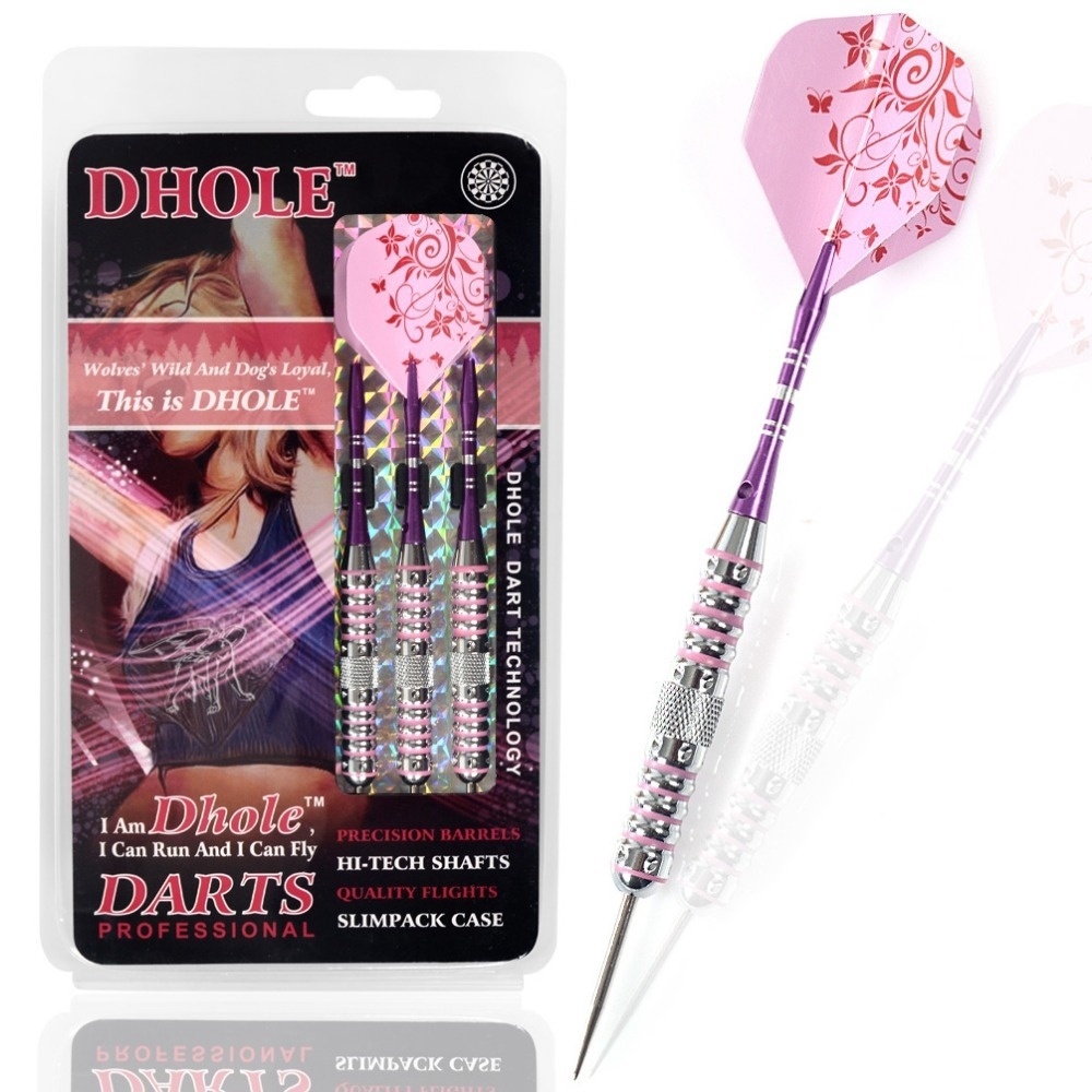 CUESOUL 25 Grams Steel Tip dart Set Steel Tip Darts With Pink Aluminum ...