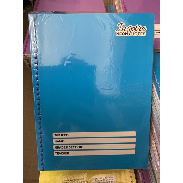 Neon Notebook with Yarn| Sold per Ream/10pieces Assorted colors ...
