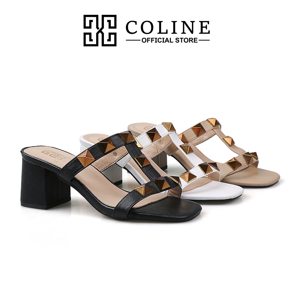 COLINE CLN-9583 Tofu Heel Sandals C1145 | Shopee Philippines