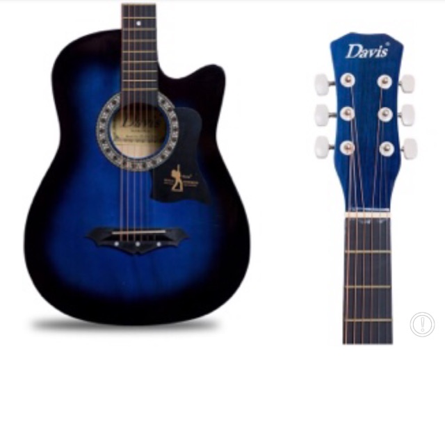 DAVIS ACOUSTIC JUNIOR GUITAR JG38C (blue) | Shopee Philippines