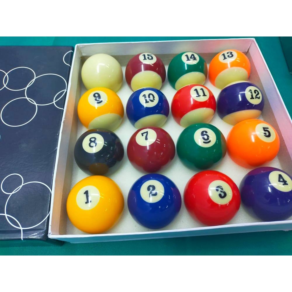 1SET 2 1/4 STANDARD SENIOR SIZE TAIWAN BILLIARD BALL SET | Shopee ...
